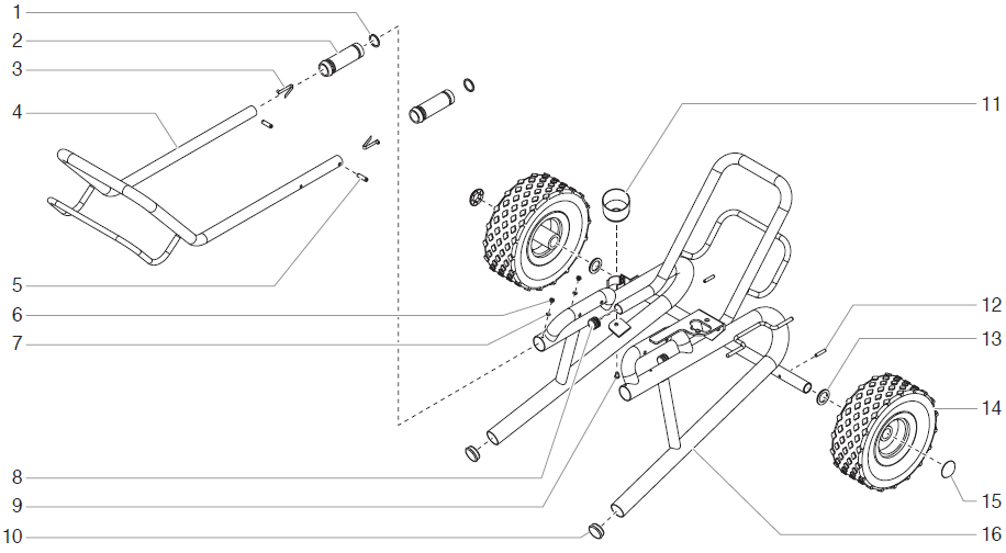 Titan 1140ix Low Rider Cart Parts