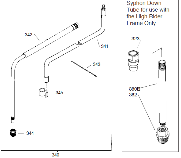Titan Epic 660HPX Syphon Assembly Parts
