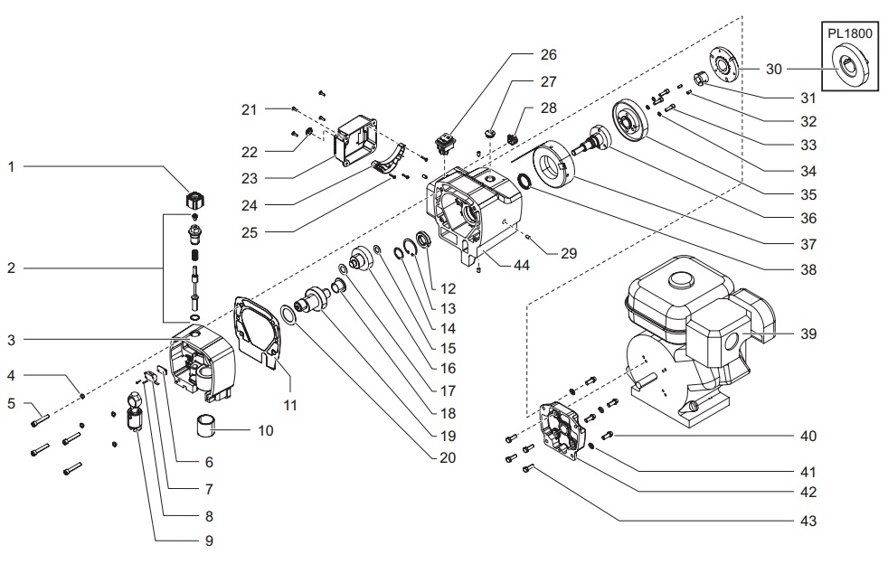 Titan PowrLiner 2800M Drive Assembly Parts